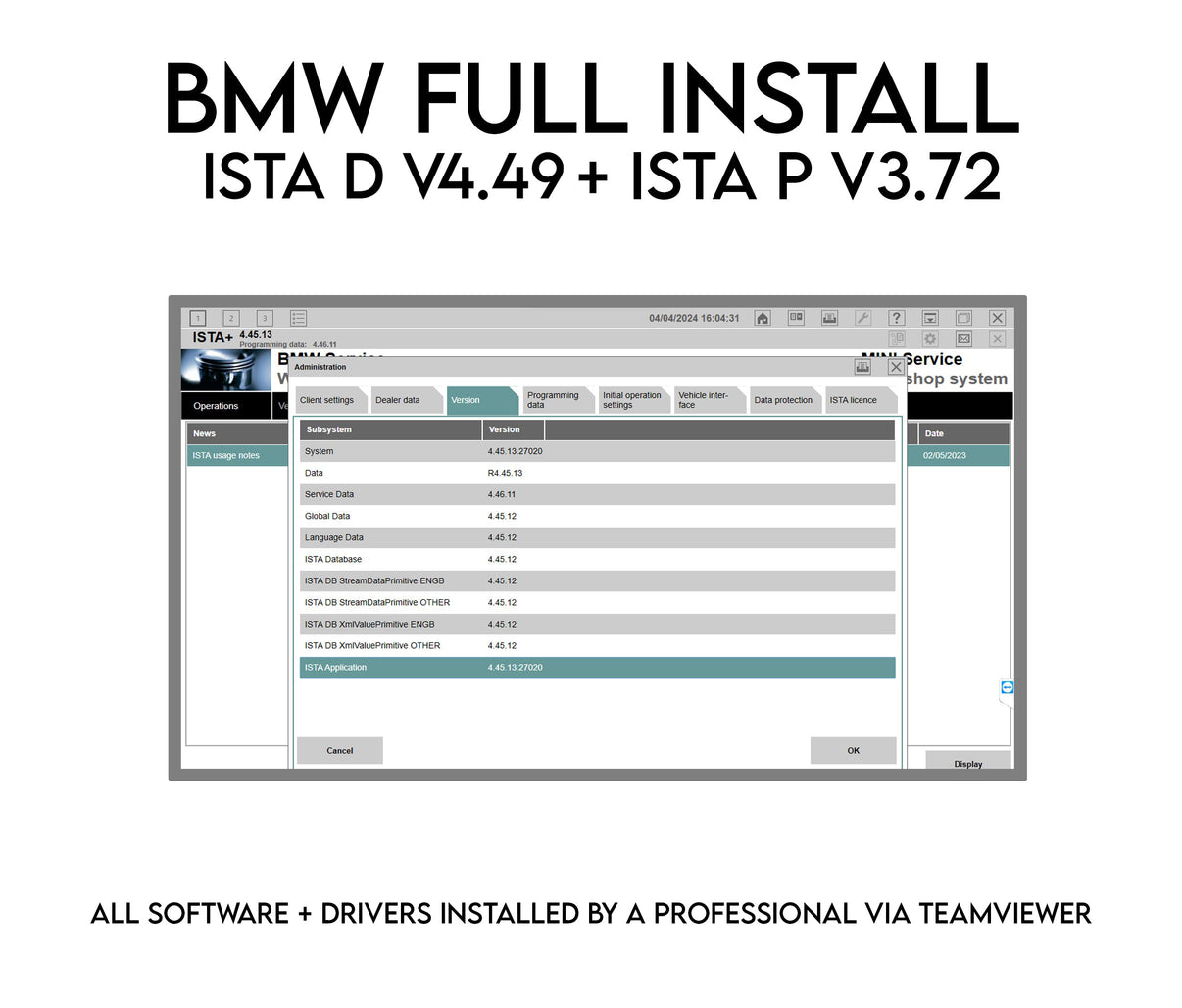 BMW ISTA+ Software (ISTA D) — Latest 2026 Install | CodeKrew