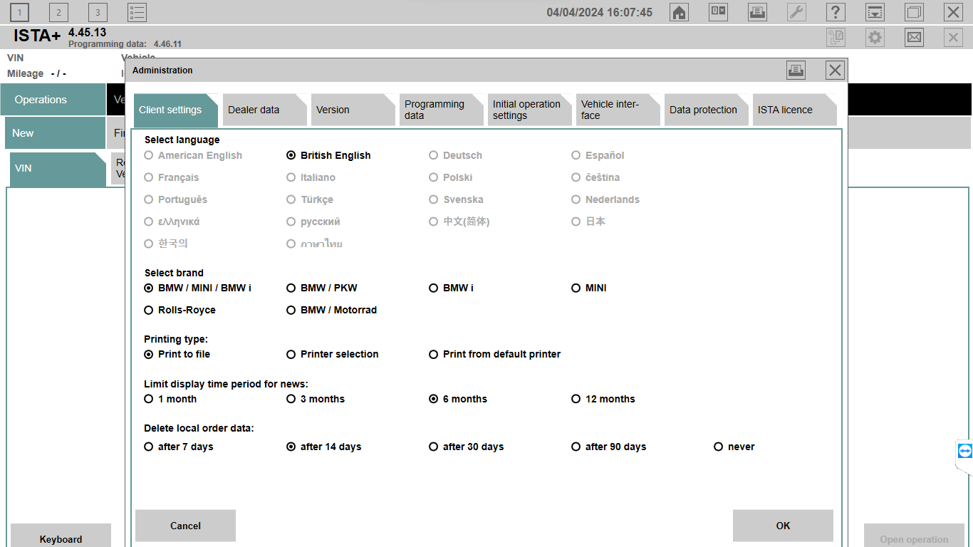 ISTA+ BMW Diagnostic Software – ISTA D Latest (2004-2025)