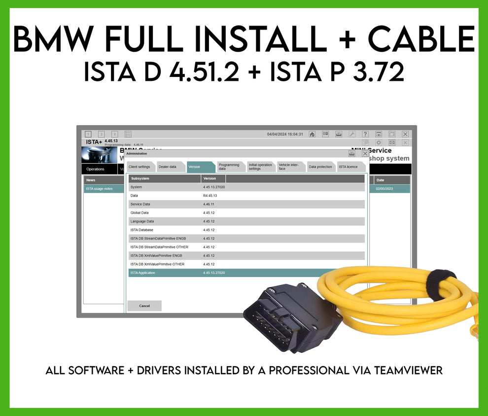 BMW ISTA Diagnostic Software | BMW OBD2 Cable | CodeKrew