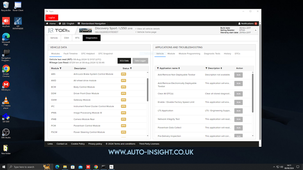 JLR Diagnostic & Programming Bundle | TOPIX Access | CodeKrew